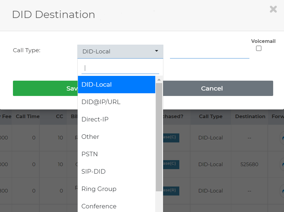 Set up DID in YourSipCloud - Qupra Wholesale