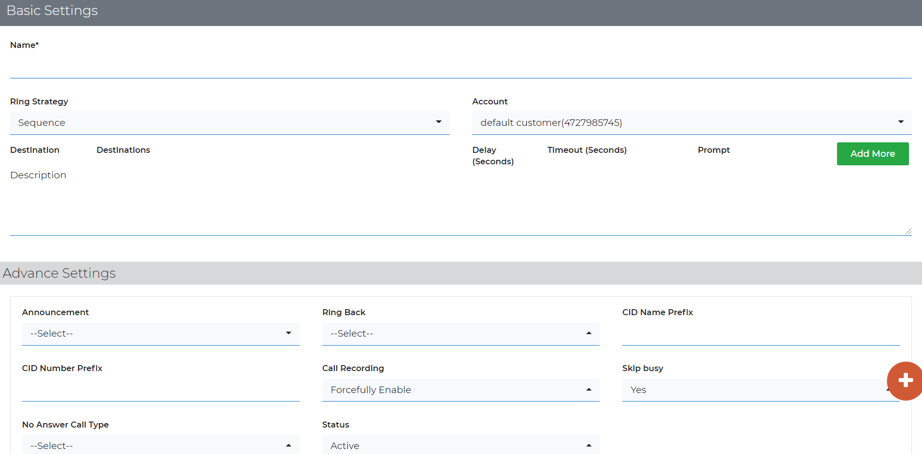 Ring Group aanmaken in YourSipCloud - Qupra Wholesale